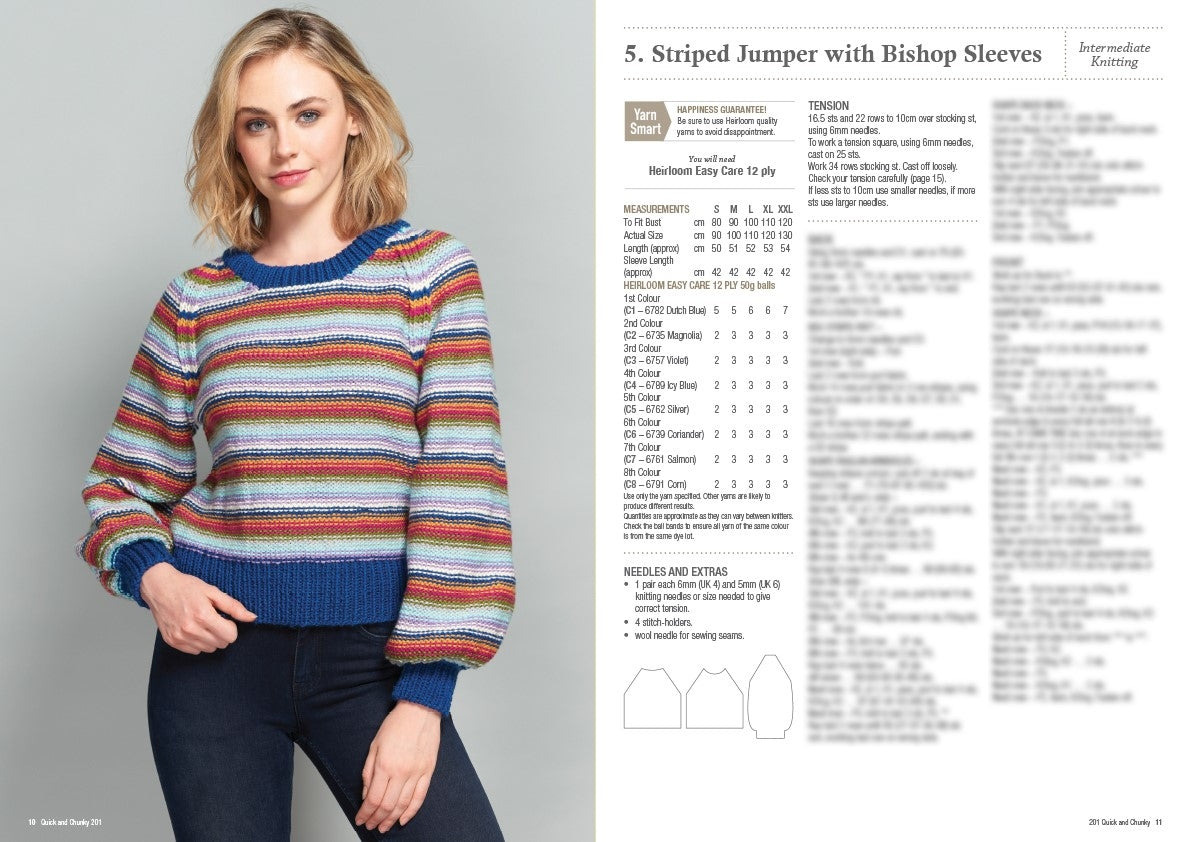 Quick and Chunky Knitting Pattern Booklet | Jannz Craft Shop